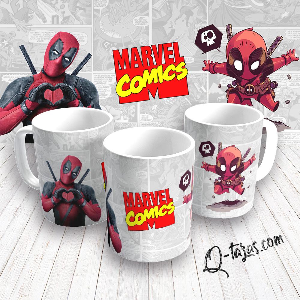 Q-Tazas - Taza Deadpool Marvel 1